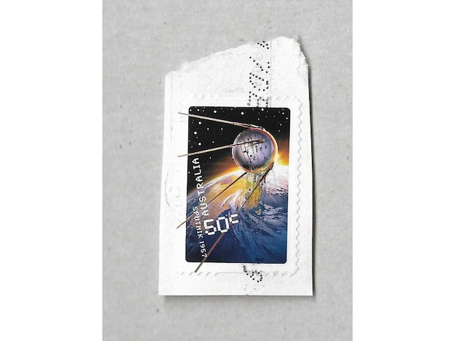 (M) markica 2007 Australija 50c Sputnik 1 satelit