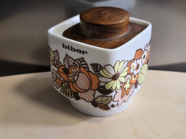 Posuda za biber retro Santa Clara porcelane Španija 7x7