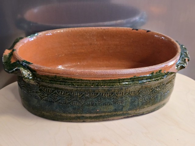 Posuda tavče glazirana 25 x 15 x 8 cm