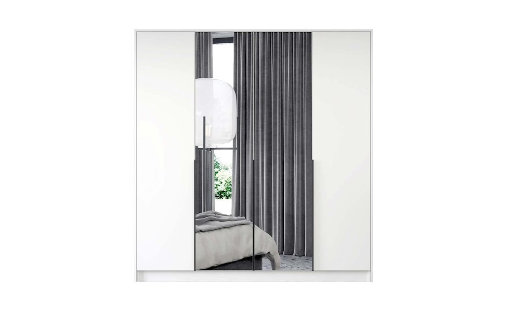 Moda otklopni ormar 203x60x215 cm bela