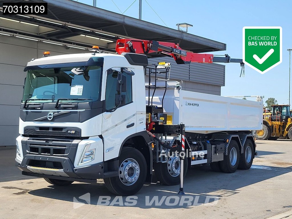 Novi Volvo FMX 420 FMX 8X4 NEW RHD! Fassi F145Z.0.22 E-ACTIVE Crane 13m3 KH kiper