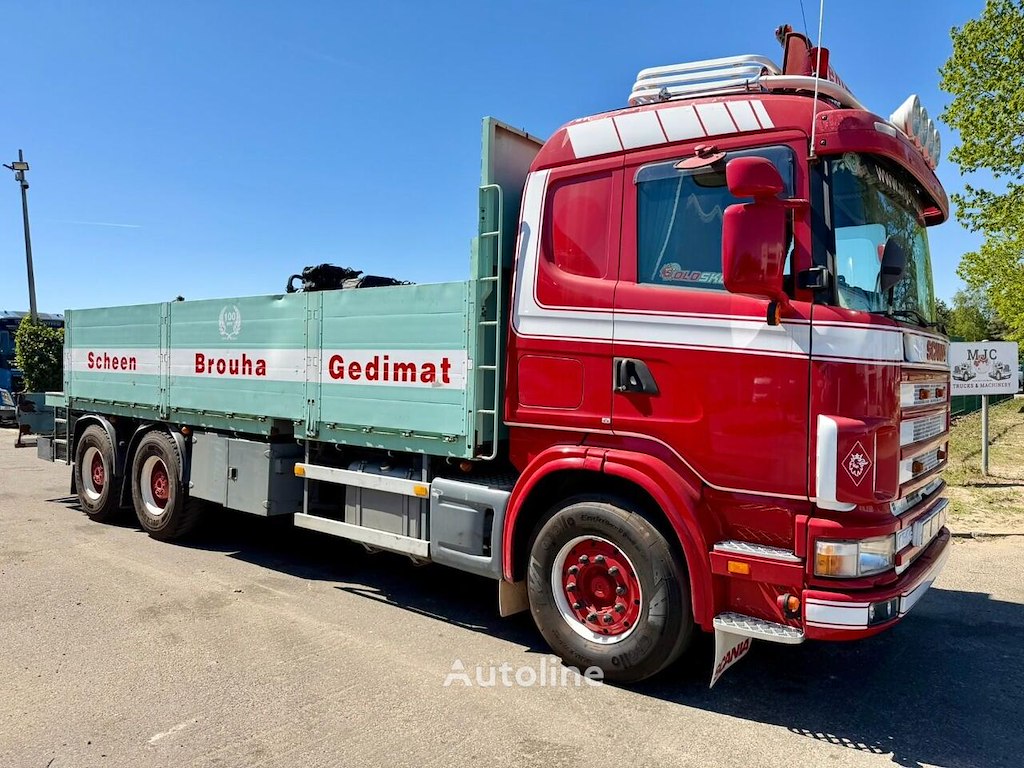 Scania 164G-480 V8 6x4 - RETARDER - EURO 3 - MANUAL - STEEL SPRING / HU kamion s ravnom platformom