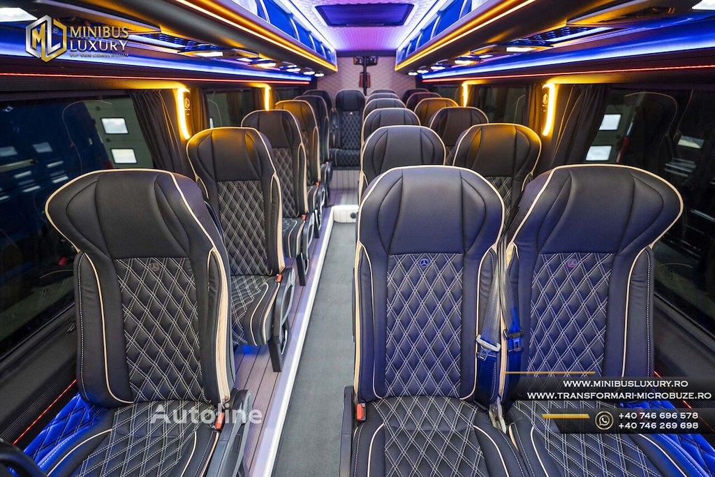 Novi Mercedes-Benz Sprinter 519 VIP 19+1+1, Extended Body putnički minibus