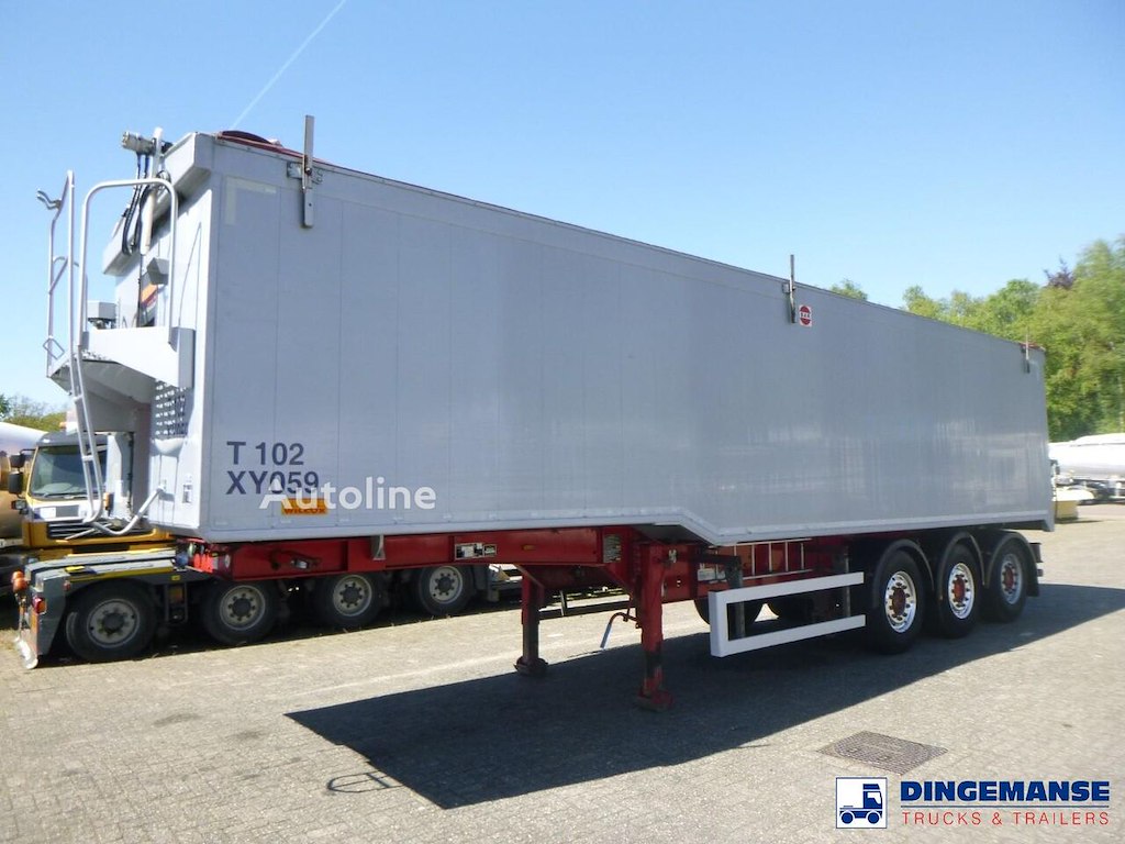 Wilcox Tipper trailer alu 55 m3 + tarpaulin poluprikolica kipera