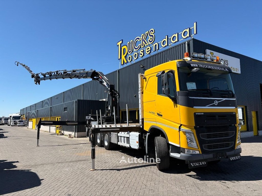 Volvo FH 500 + HIAB 638 E-6 + JIB 6x + 8X4 TRIDEM + EURO 6 + REMOTE kamion platforma