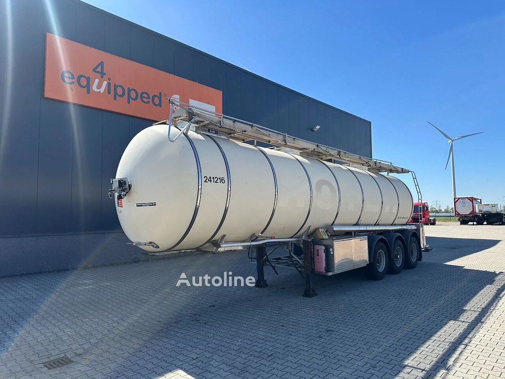 Feldbinder FOOD / 33.500L / 2-COMP / LIFTAXLE / PUMP / ALCOA cisterna za prevoz hrane