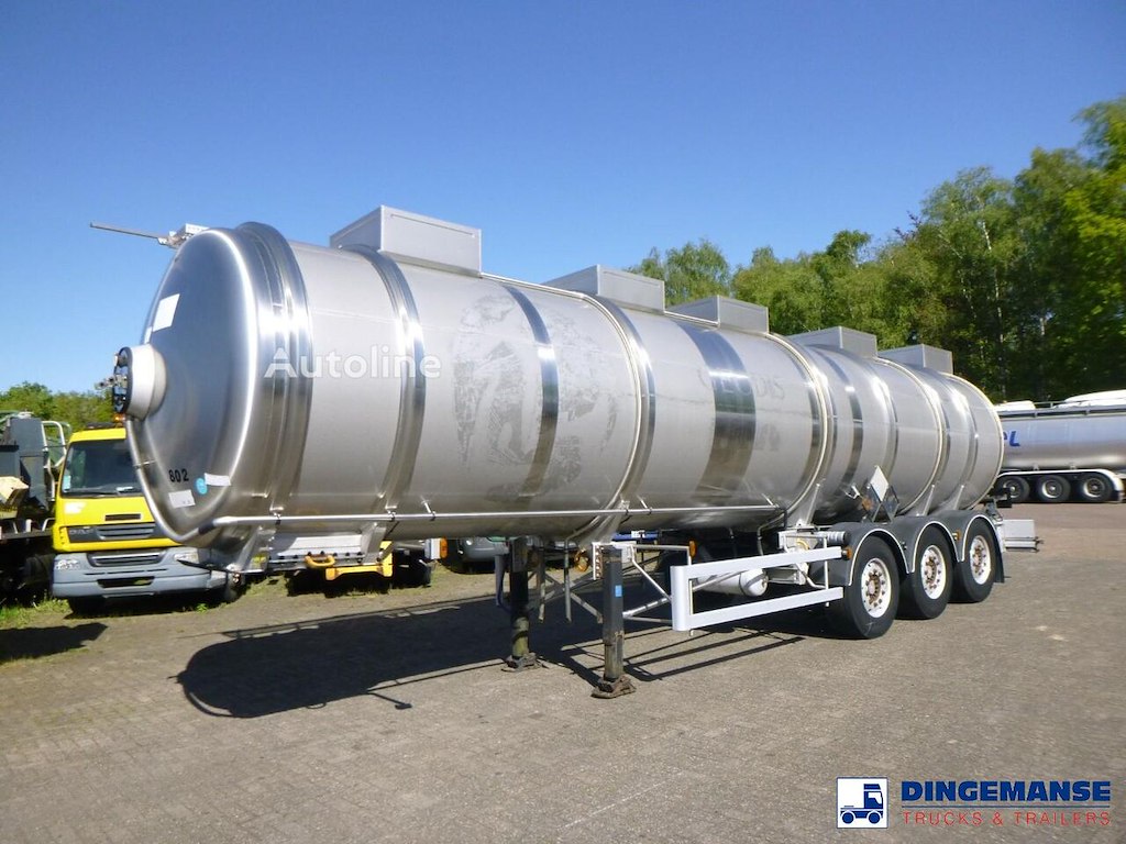 Magyar Chemical tank inox L4BH 37.5 m3 / 1 comp cisterna za prevoz hemikalija