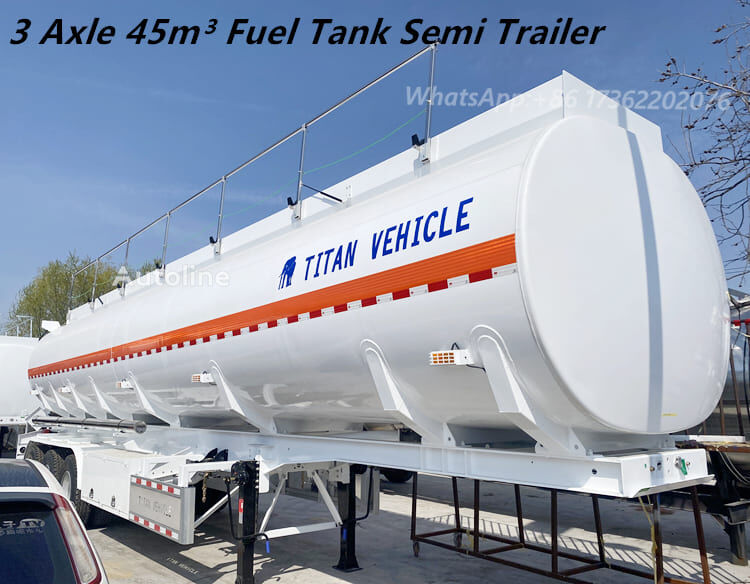 Nova Titan 3 Axle 45000L Fuel Tank Semi Trailer for Africa cisterna za goriva i maziva