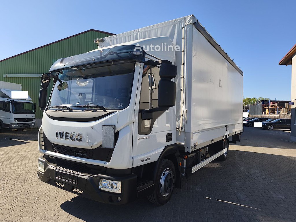 IVECO Eurocargo 75-210 Plane 3-Sitzer Euro 6 4x2 LBW AHK (42) kamion s ceradom