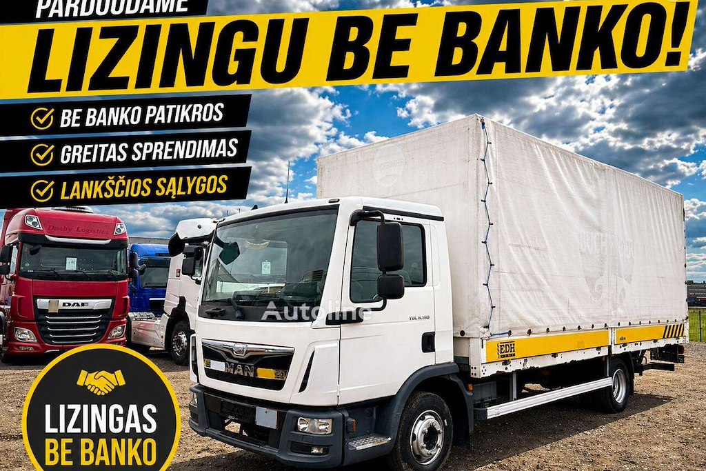 MAN TGL 8.180 kamion s ceradom