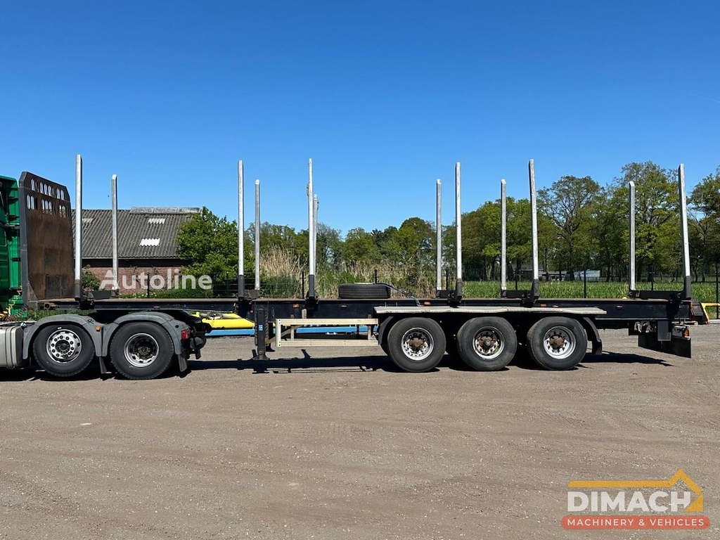 Doll Houtoplegger 3-axle - air suspension - BPW axles - timber rounds šumarska prikolica