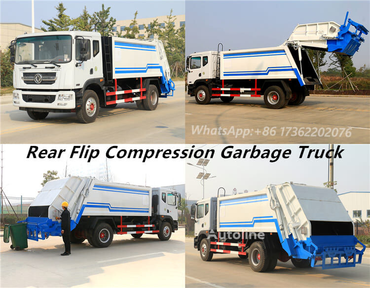 Novi Dongfeng D9 Rear Flip kamion za smeće