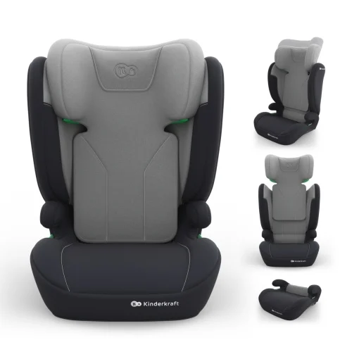 KINDERKRAFT AUTOSEDISTE I-SPARK 2 PLUS I SIZE GREY