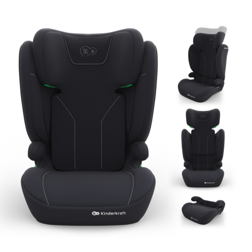 KINDERKRAFT AUTOSEDISTE I-SPARK 2 PLUS I SIZE BLACK