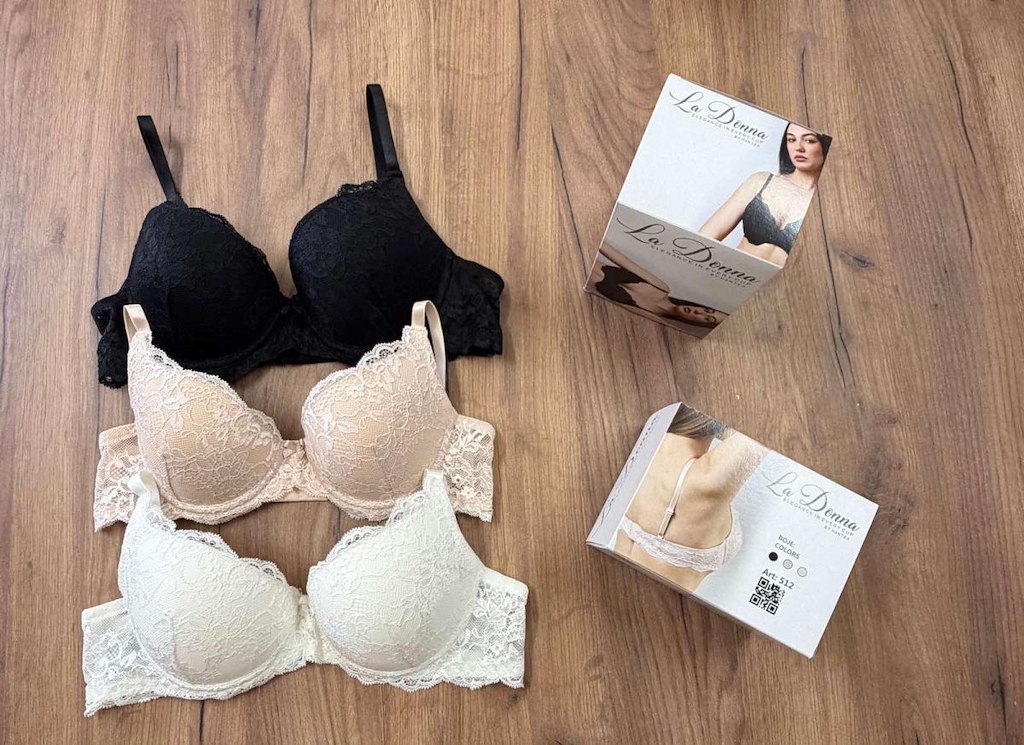 La Donna brushalter push up s čipkom B korpa