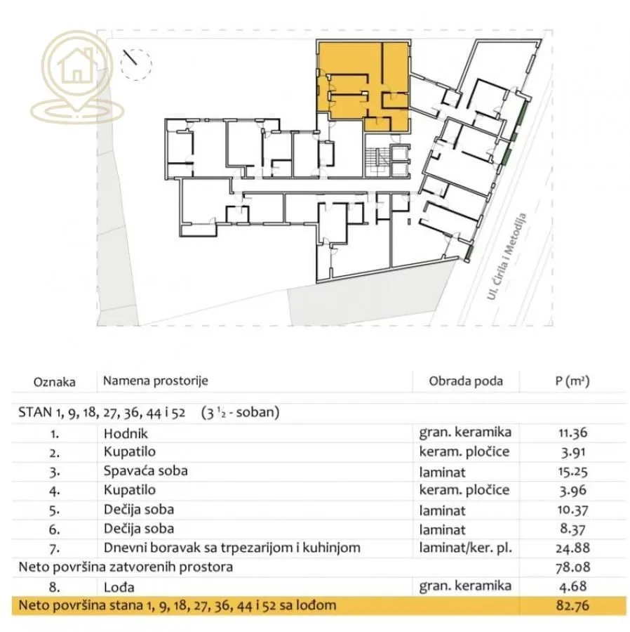 Prodaja, trosoban stan, 82m², Medijana, Niš