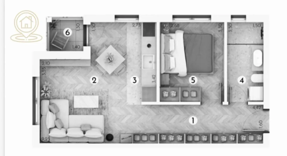 Prodaja, dvosoban stan, 53m², Petrovaradin, Novi Sad