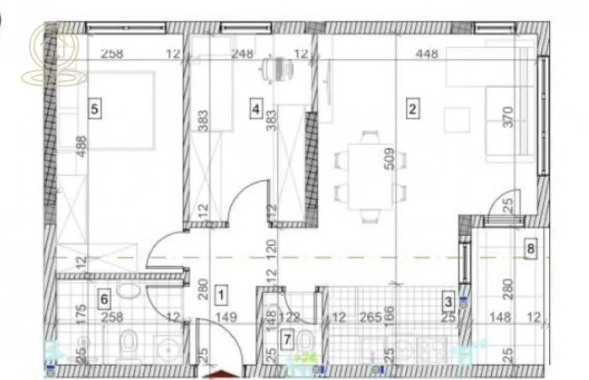 Prodaja, trosoban stan, 73m², Petrovaradin, Novi Sad