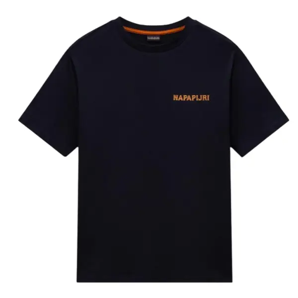 Napapijri-Crna muška majica ELIOR SS BLACK BEAUTY