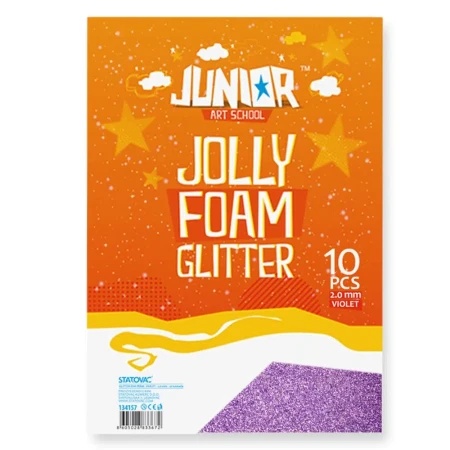 Junior jolly glitter foam eva pena sa šljokicama a4 10k - odaberite nijansu ljubičasta ( 134157 )