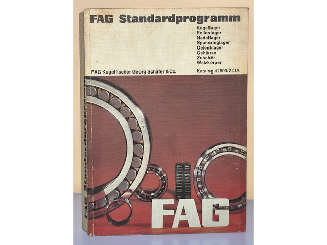 FAG Standardprogramm katalog na nemačkom jeziku