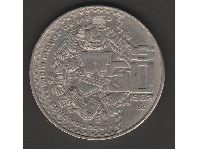 50 Pesos (Coyolxauhqui) - 1982 - Mexico, Meksiko
