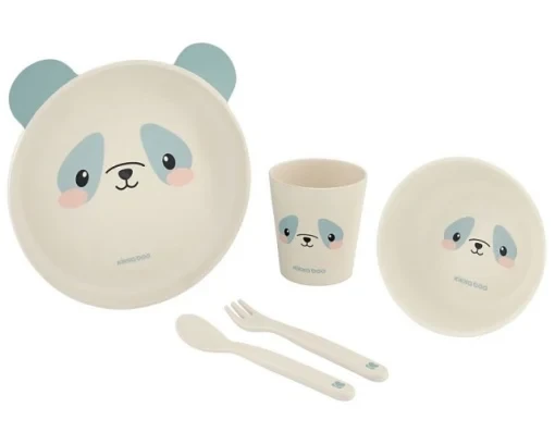 Kikka Boo Set posuđa od bambusa Panda blue KKB40072
