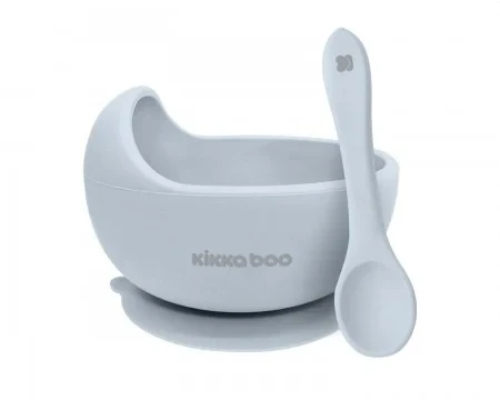 Kikka Boo Silikonska činija sa kašičicom Yummy Blue KKB40116