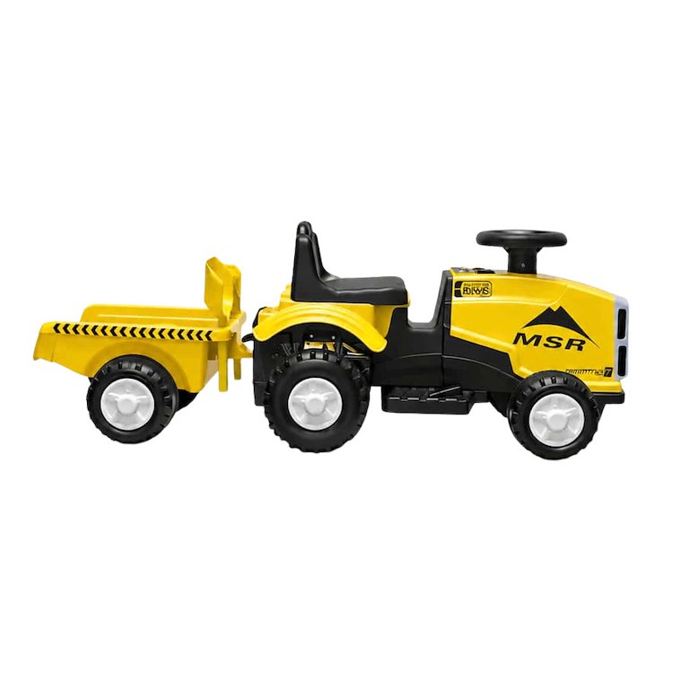 Dečiji Traktor Mini Farmer na akumulator sa prikolicom Žuti