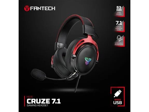 Slušalice Gaming Fantech HG31 Cruze 7.1 crne
