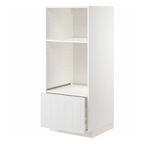 Visoki element za ugradne uređaje, bela/Stensund bela, 60x60x140 cm