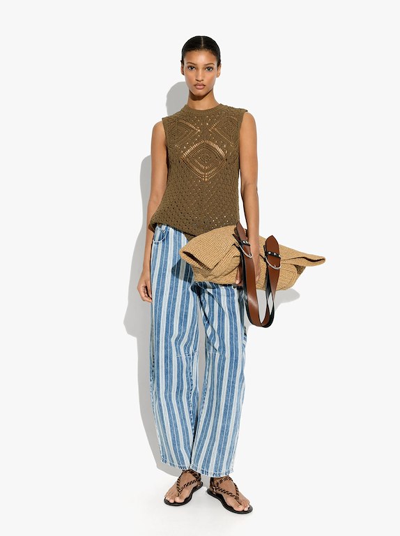 POINTELLE KNIT TOP