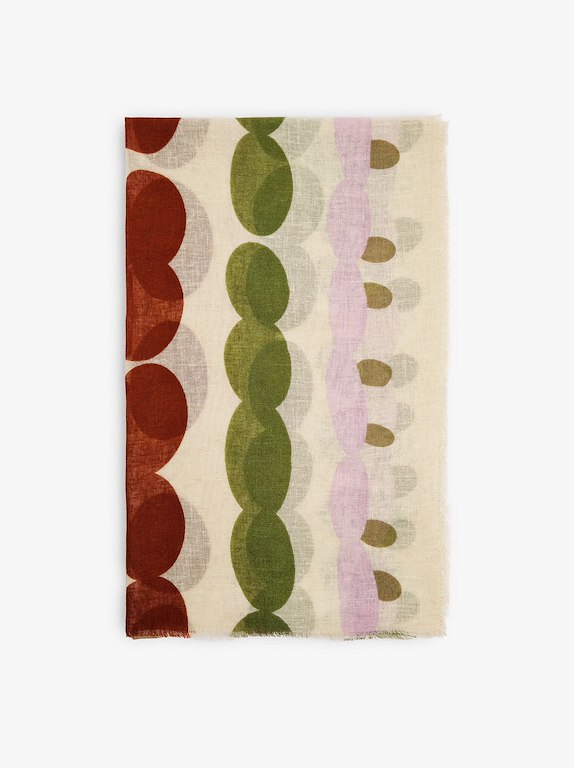 SCARF PRINTED WITH LINEN