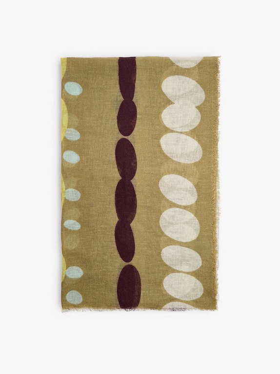 SCARF PRINTED WITH LINEN