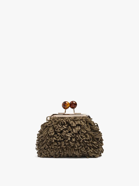COIN PURSE TEXTURED PAPER STRAW