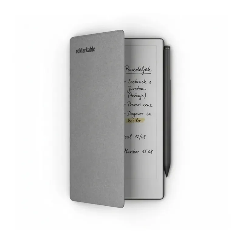 Papirni tablet reMarkable Paper Pro Move + Marker Plus + Book Folio Siva