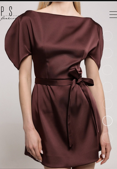 PS fashion bordo mini haljina sa pojasom