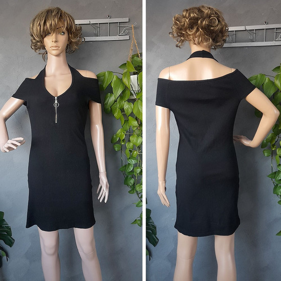 Crna retro haljina M/L