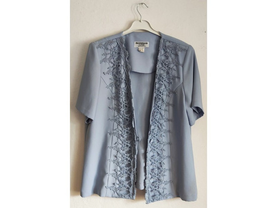 PROMENADE vintage kardigan-bluza sa cipkom