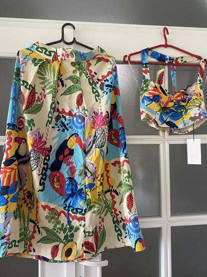 Zara prelep šareni komplet od viskoze nov
