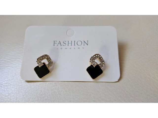 Geometric drop stud minđuše, novo