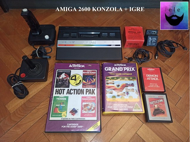 Atari 2600 konzola + dzojstici i igre - TOP PONUDA