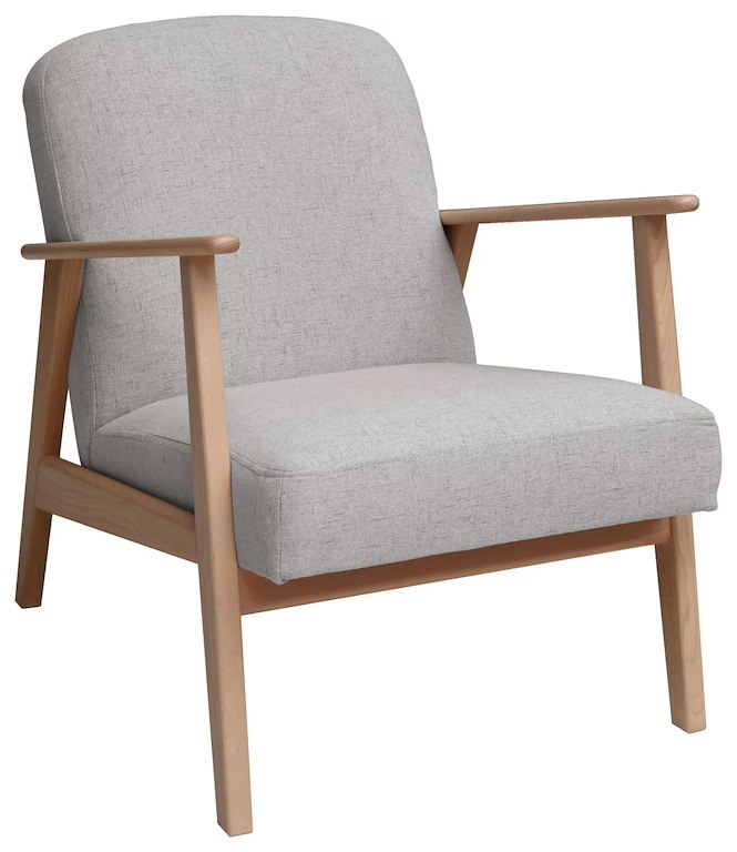 FOTELJA 63/78/78 cm , siva, boja bukve, bež