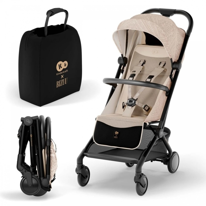 KINDERKRAFT PILOT 2 KOMPAKT KOLICA BIZUU DUNE WHISPER