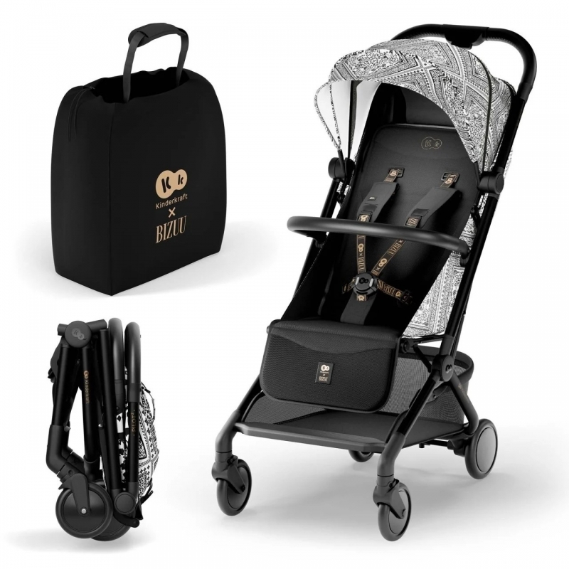 KINDERKRAFT PILOT 2 KOMPAKT KOLICA BIZUU LUNAR BLACK