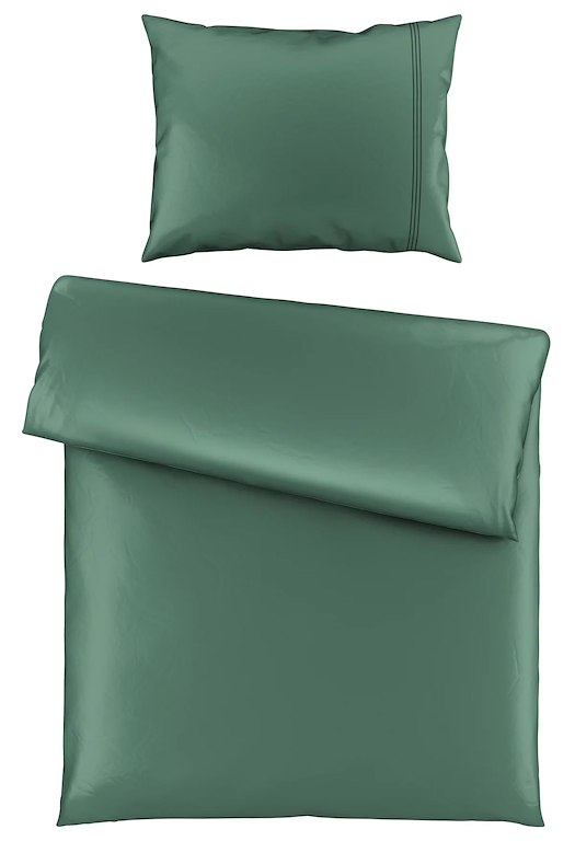 Bio:Vio POSTELJINA MAVIE 140/200 cm saten zelena