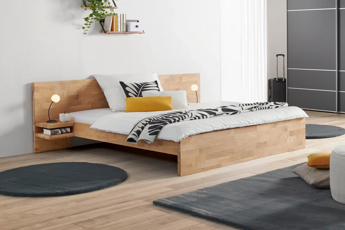 KREVET 180/200 cm divlji hrast