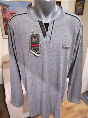 Kvalitetan muški pamučni duks Redway Sivi 3XL