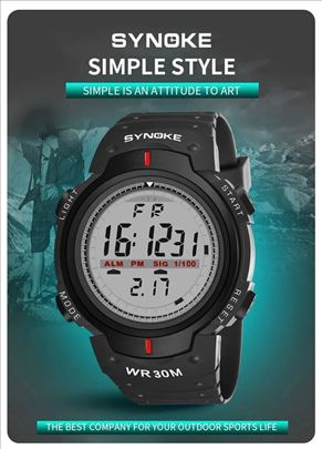 Digitalni sportski sat hronometar alarm Synoke