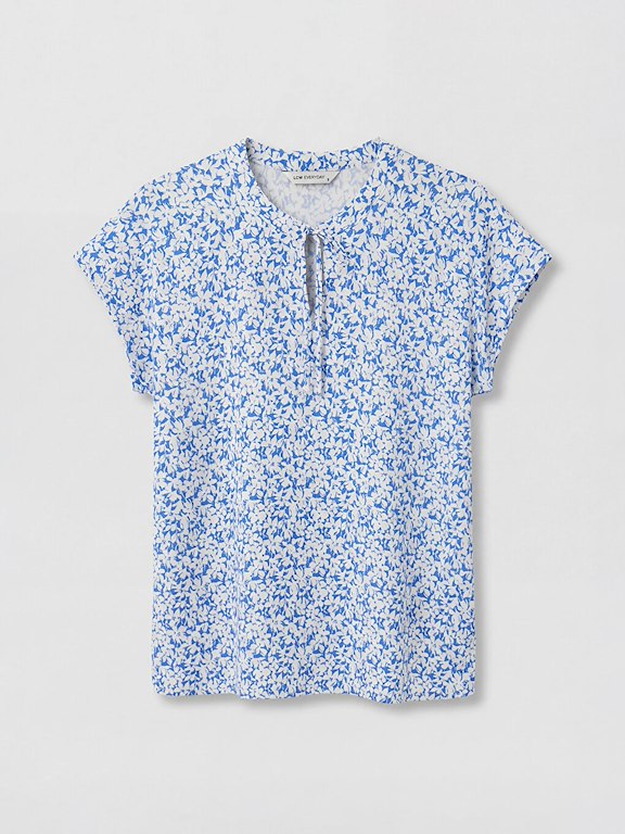 LCW EVERYDAY Bluza Sa Cvetnim Dezenom I Kragnom Na Vezivanje